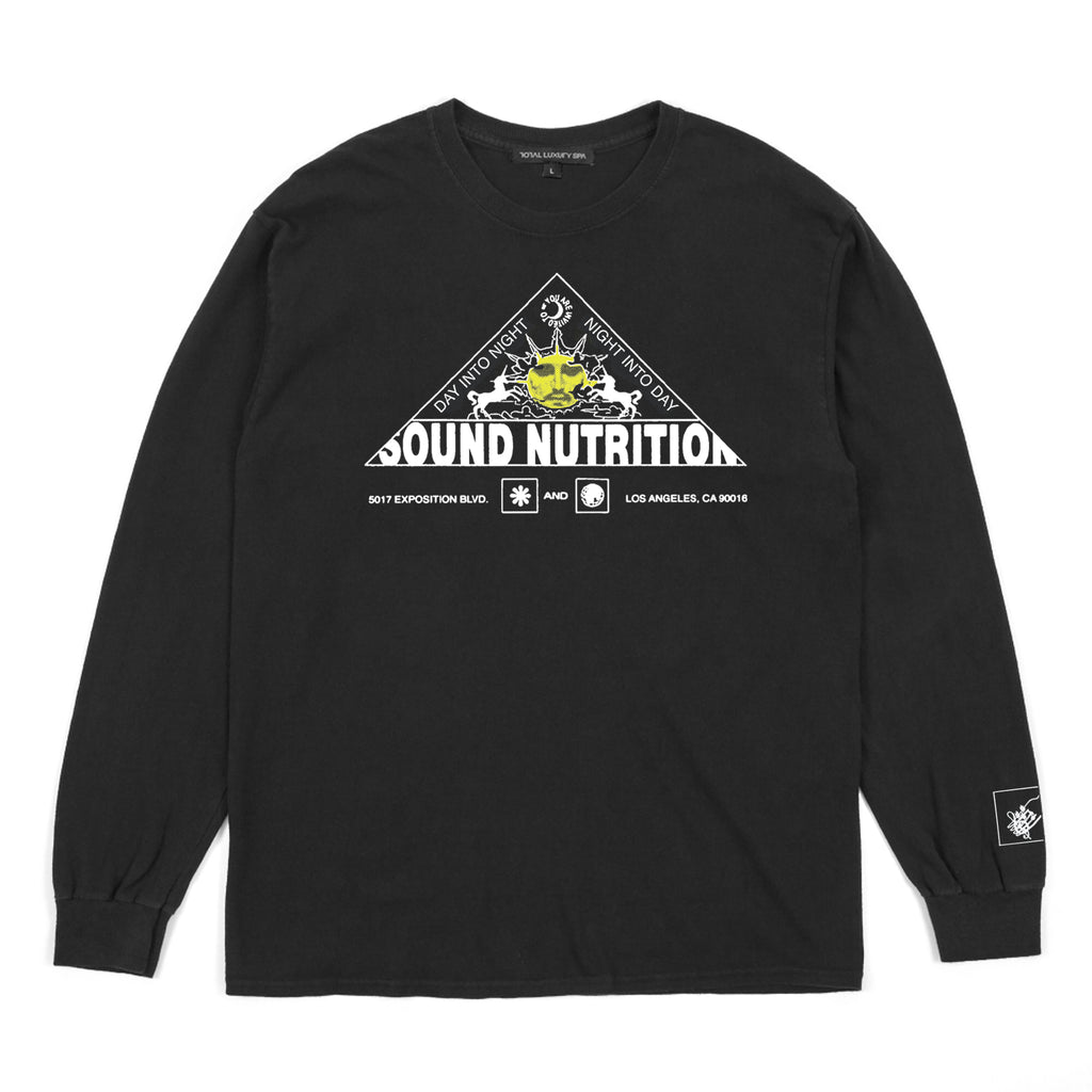 SOUND NUTRITION - L/S TEE - BLACK – Total Luxury Spa